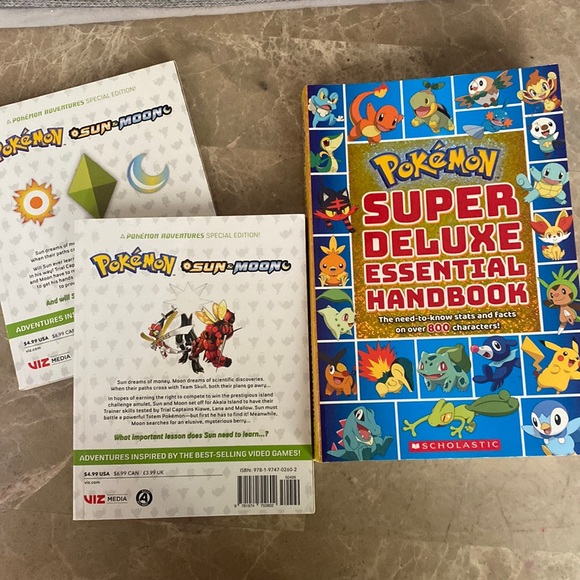 Pokemon | Other | Pokmon Super Deluxe Essential Handbook And Pokmon Sun ...